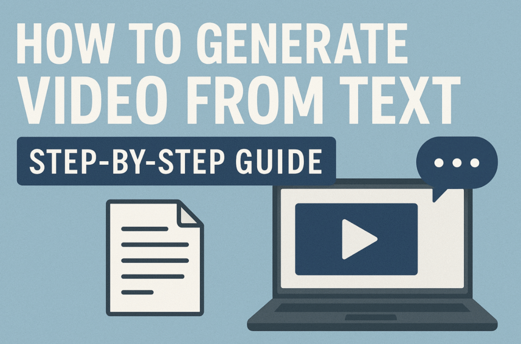 How to Generate Video from Text: Step-by-Step Guide - Venison Magazine